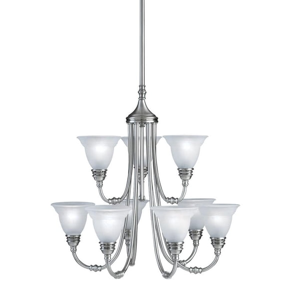 Aztec Lighting 9-light Antique Pewter Chandelier - Walmart.com