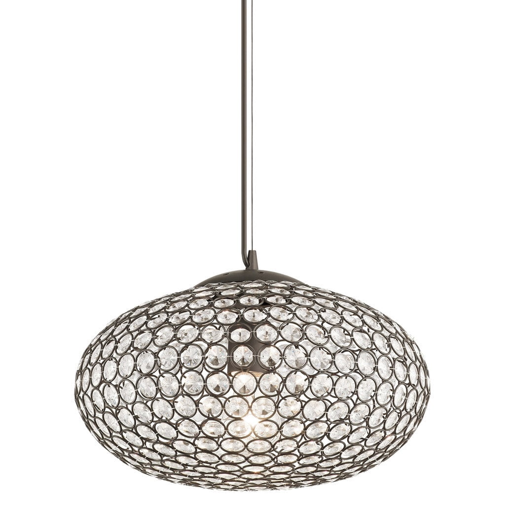 Aztec Lighting Transitional Bronze-finish Steel 1-light Bronze Pendant ...