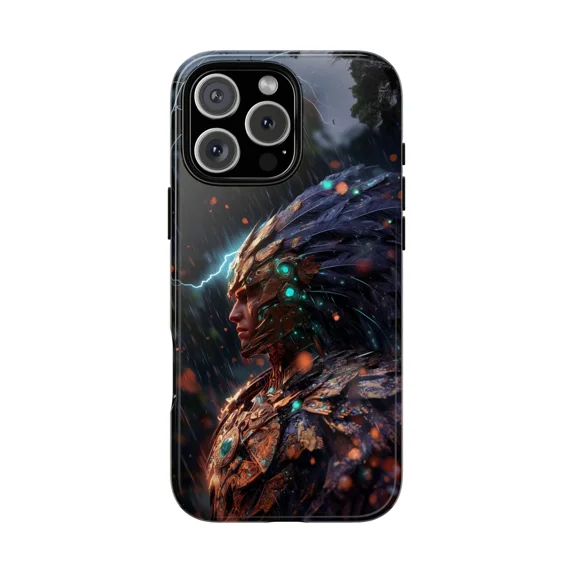Aztec Lightning Warrior Armor Ancient Symbol Artwork with iPhone 17 to ...
