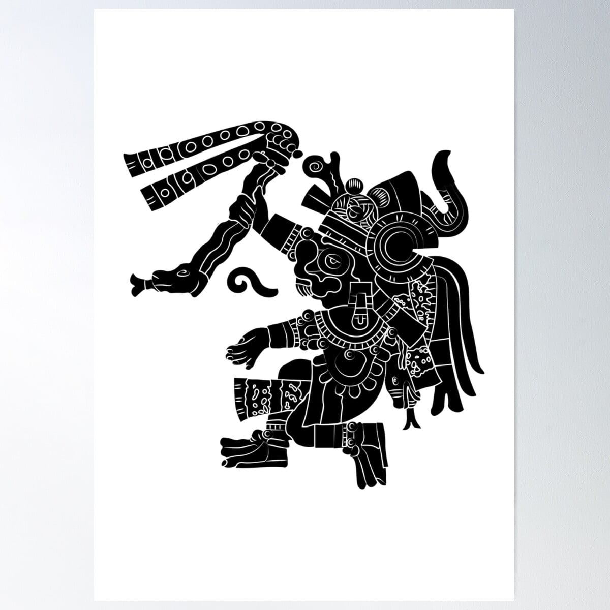 Aztec Mural Art | Tlaloc, God Of Rain And Fertility | Pre-Hispanic ...