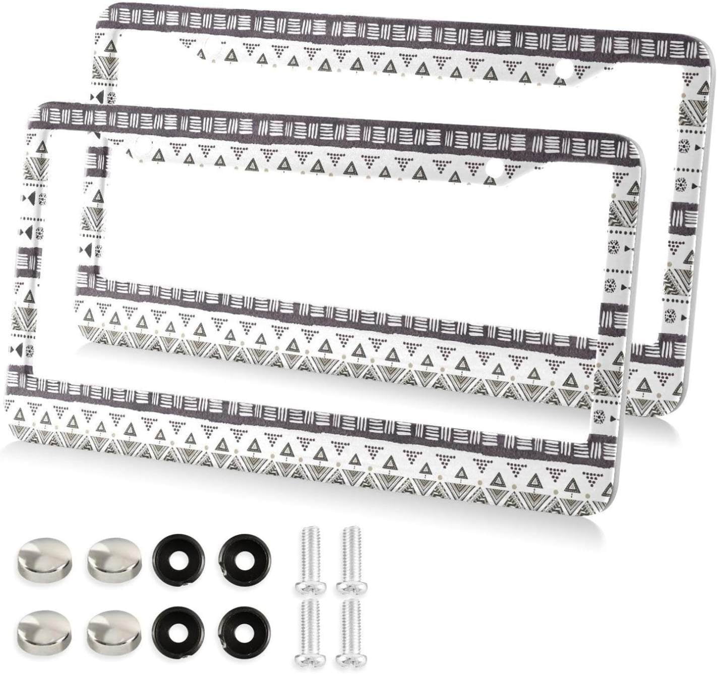 Aztec Navajo Print License Plate Frame, Decorative Aluminum Car Tag ...