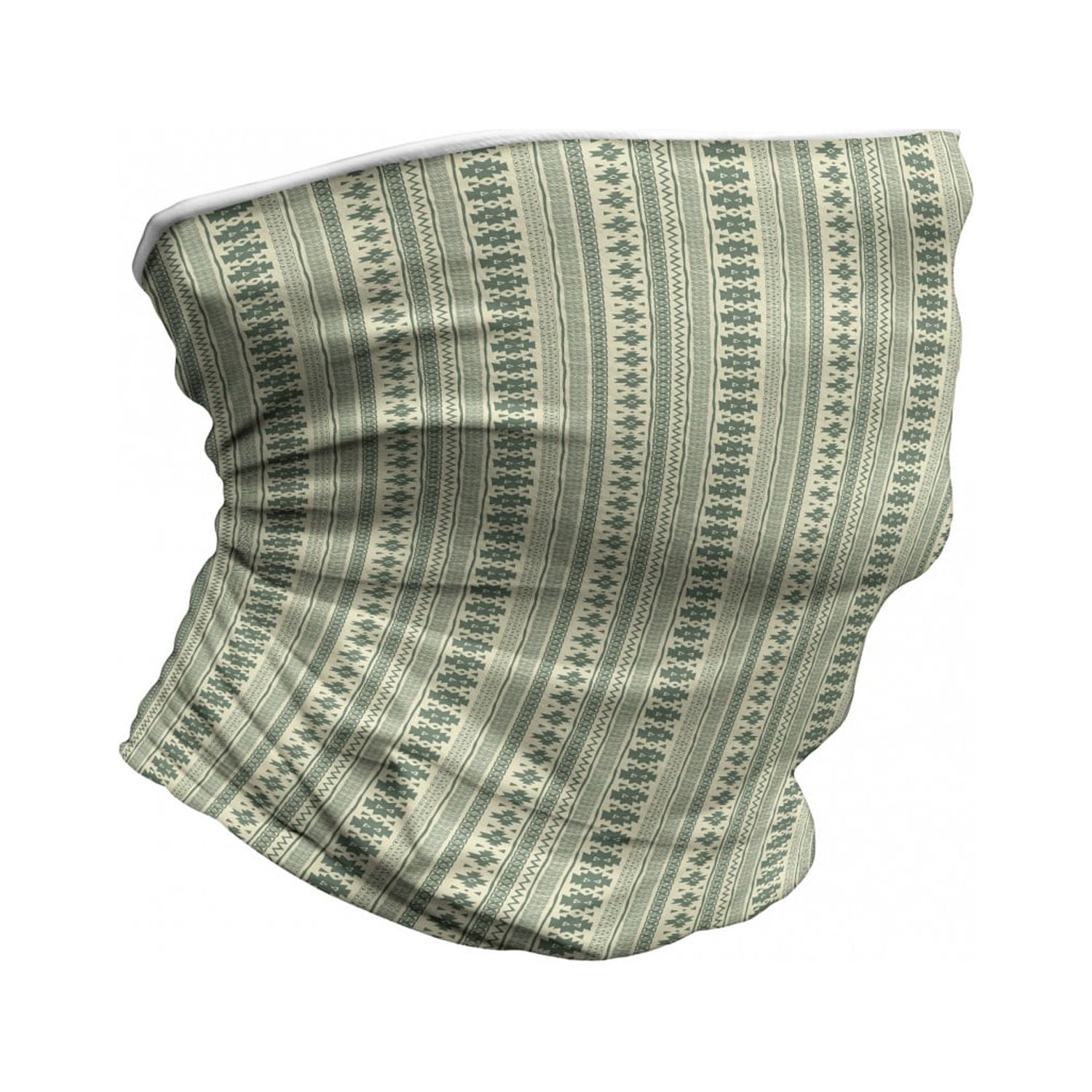 Aztec Neck Gaiter, Tribal National Borders, Unisex, Reseda Green and ...
