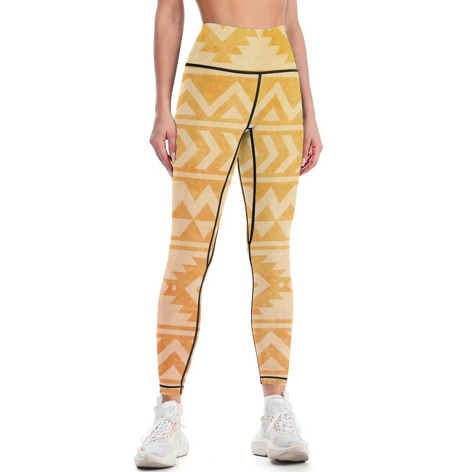 Aztec Pattern 08 Leggings Women's high waist Sports pants for gym top ...