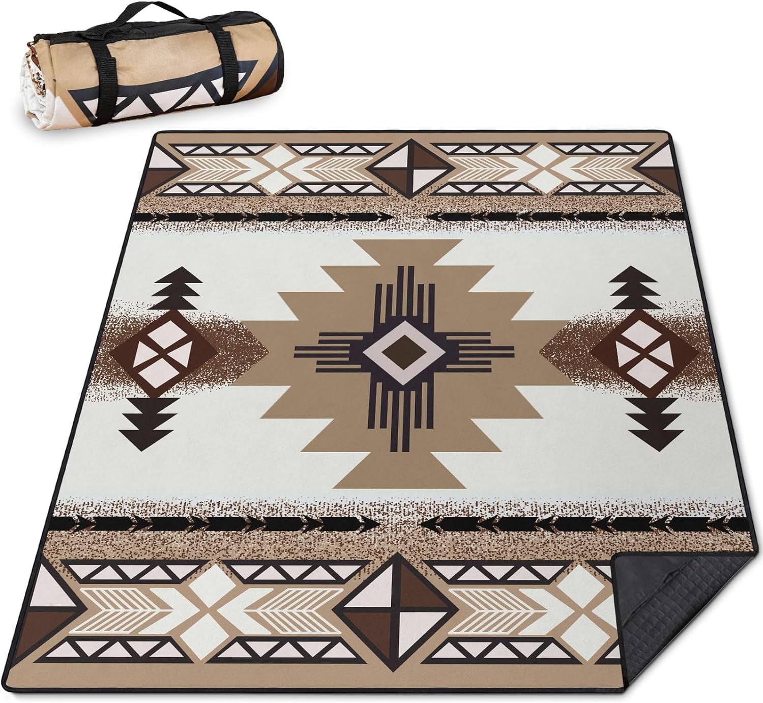 Aztec Picnic Blankets Waterproof Foldable Picnic Blanket 80"x 60 ...
