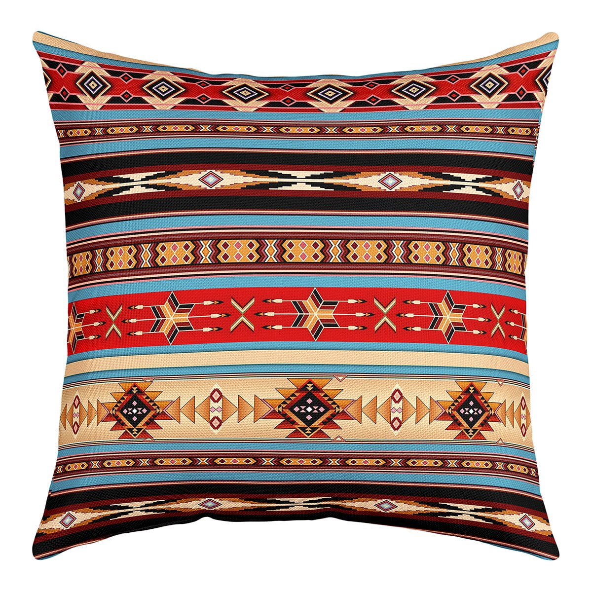 Aztec Pillow Cover 16x16 Inch, Tribal Arrow Throw Pillow Cover ...