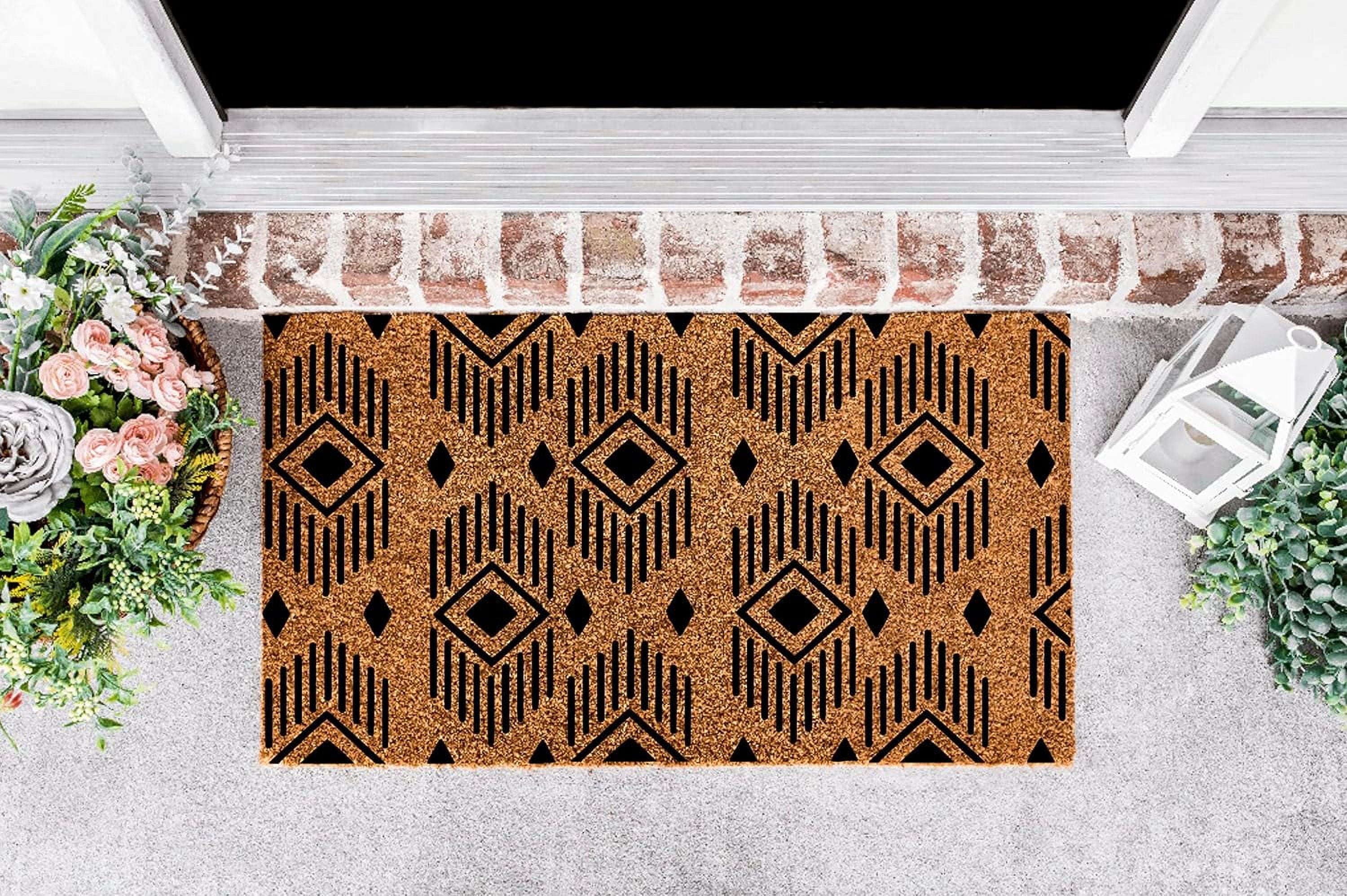 Aztec Print Doormat | Boho Doormat Welcome Door Mat Absorbent Non-Slip ...