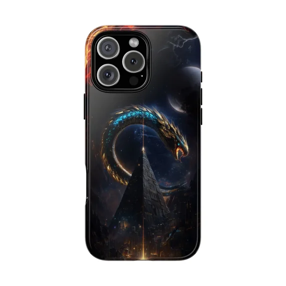 Aztec Pyramid Serpent Ancient Tribal Symbol Pattern for iPhone 17 16 15 ...