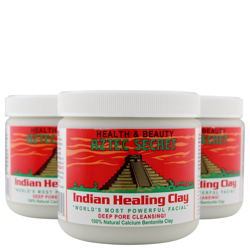 Aztec Secret Indian Healing Clay Calcium Bentonite Clay 1 lb 3 ct ...