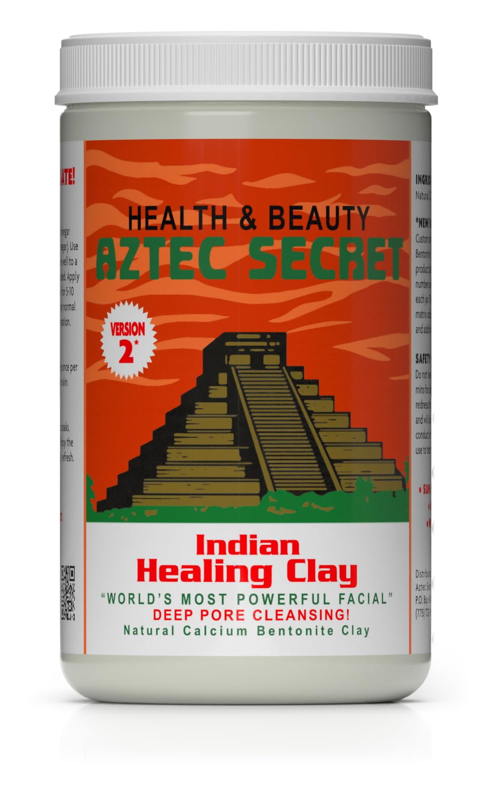 Aztec Secret - Indian MZF22 Healing Clay 2 lb - Deep Pore Cleansing ...