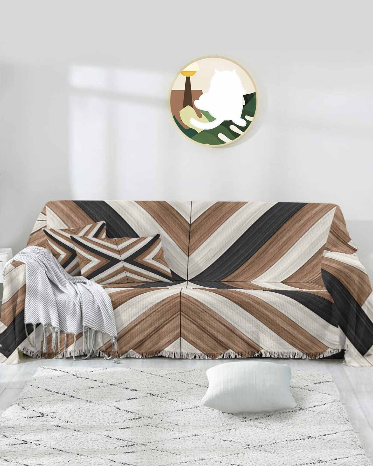 Aztec Sofa Covers for 3 Cushion,Washable Couch Cover for Sectional Sofa ...