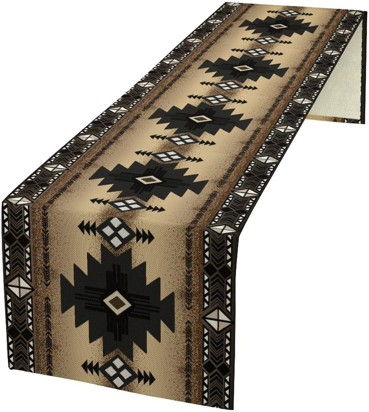 Aztec Southwest Linen Table Runners Ethnic Style Geometric Table Runner ...
