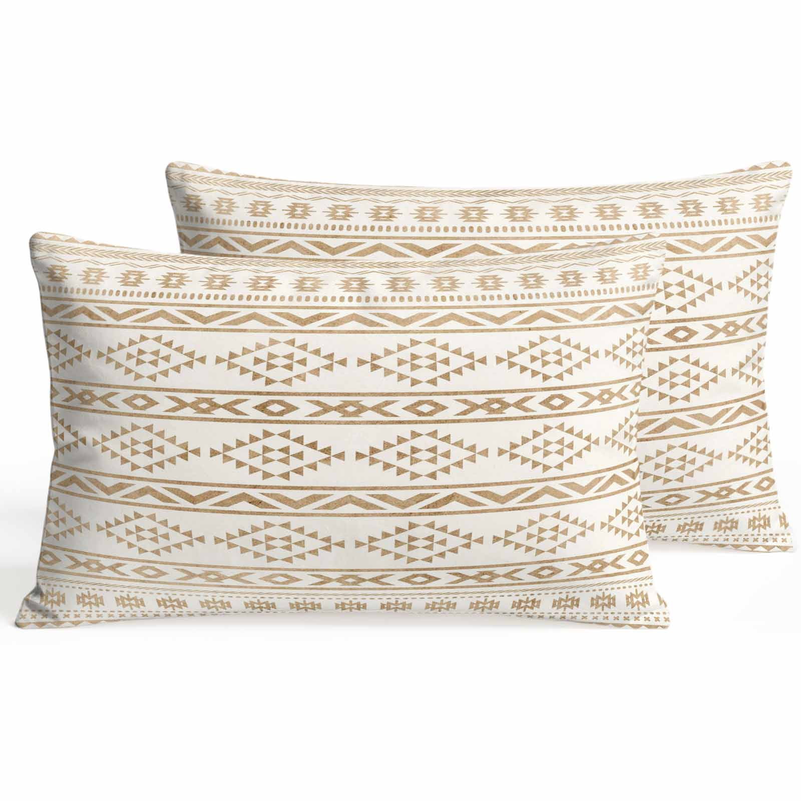 Aztec Southwest Lumbar Pillow Covers 12 x 20 Inch Pillow Covers Set of ...