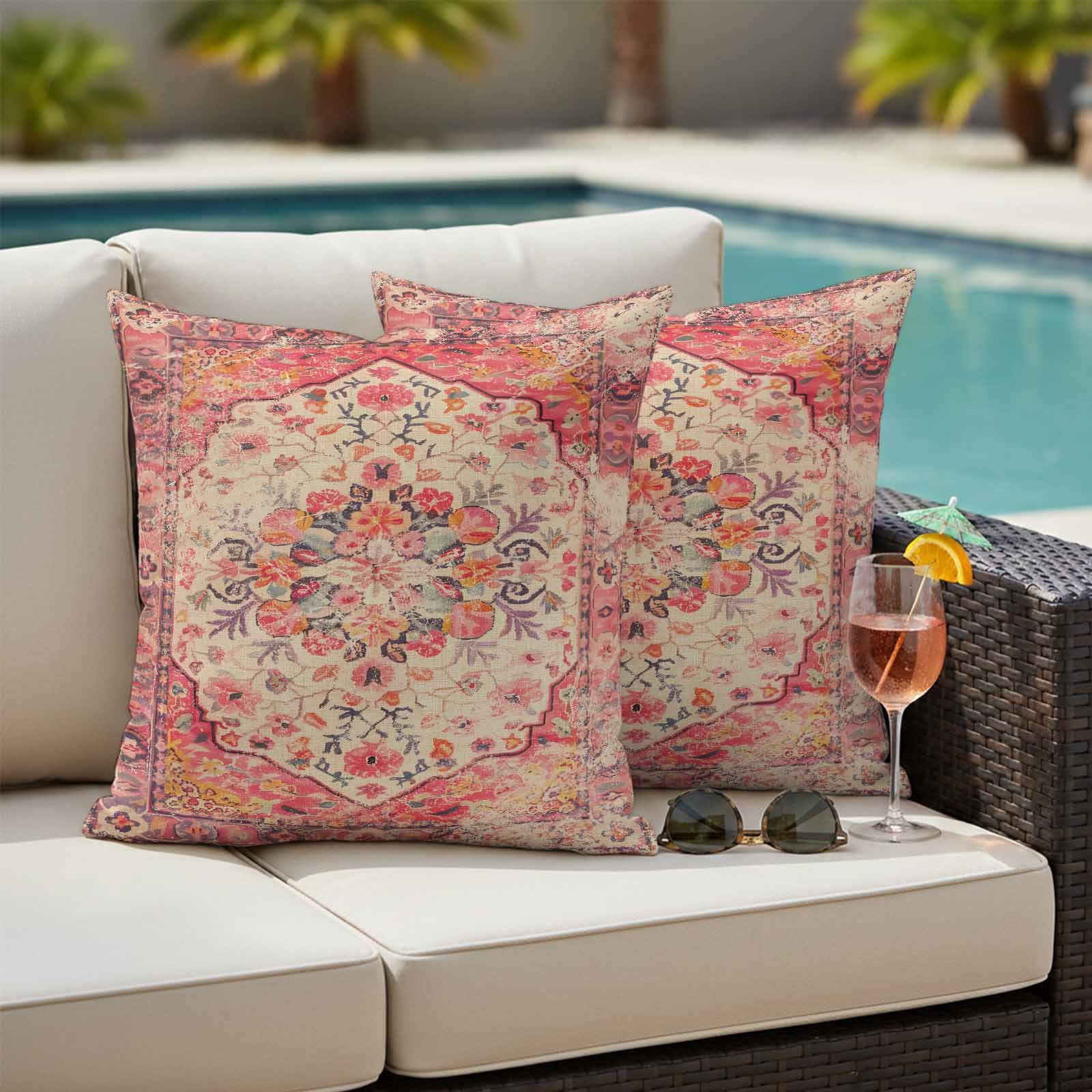 Aztec Southwest Outdoor Pillow Covers 16x16 Inch Throw Pillow Covers ...