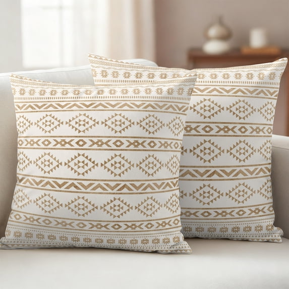 Aztec Southwest Outdoor Waterproof Throw Pillow Covers 24x24 Set of 2 ...