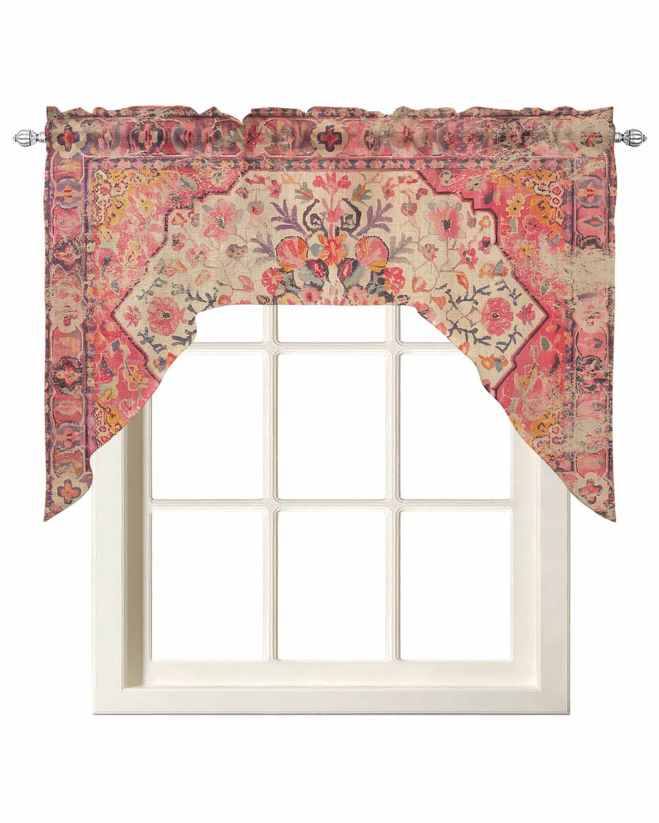 Aztec Southwest Swag Valances for Windows, Small Curtains Drapes ...