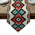 Aztec Southwest Table Runner Linen Burlap Table Runner 108 Inches Long ...