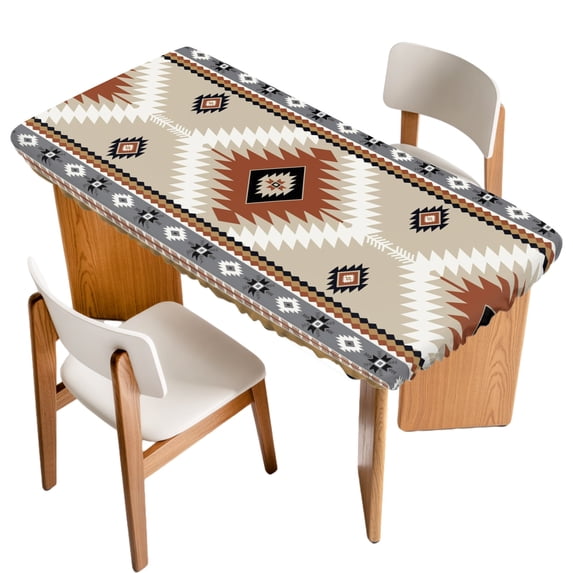 Aztec Southwestern Fitted Rectangle Tablecloth 24" x 36" Ethnic Tribal ...