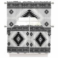 Aztec Southwestern Swag Valance and Tier Set of 3, Ethnic Tribal Style ...