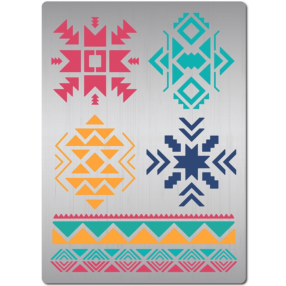 Aztec Stencil Tribal Geometric Painting Stencils Boho Borders Tribal ...