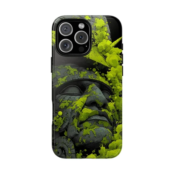 Aztec Stone Mayan Neon Pattern iPhone Case 17 16 15 14 13 12 11 Pro Max - Walmart.com