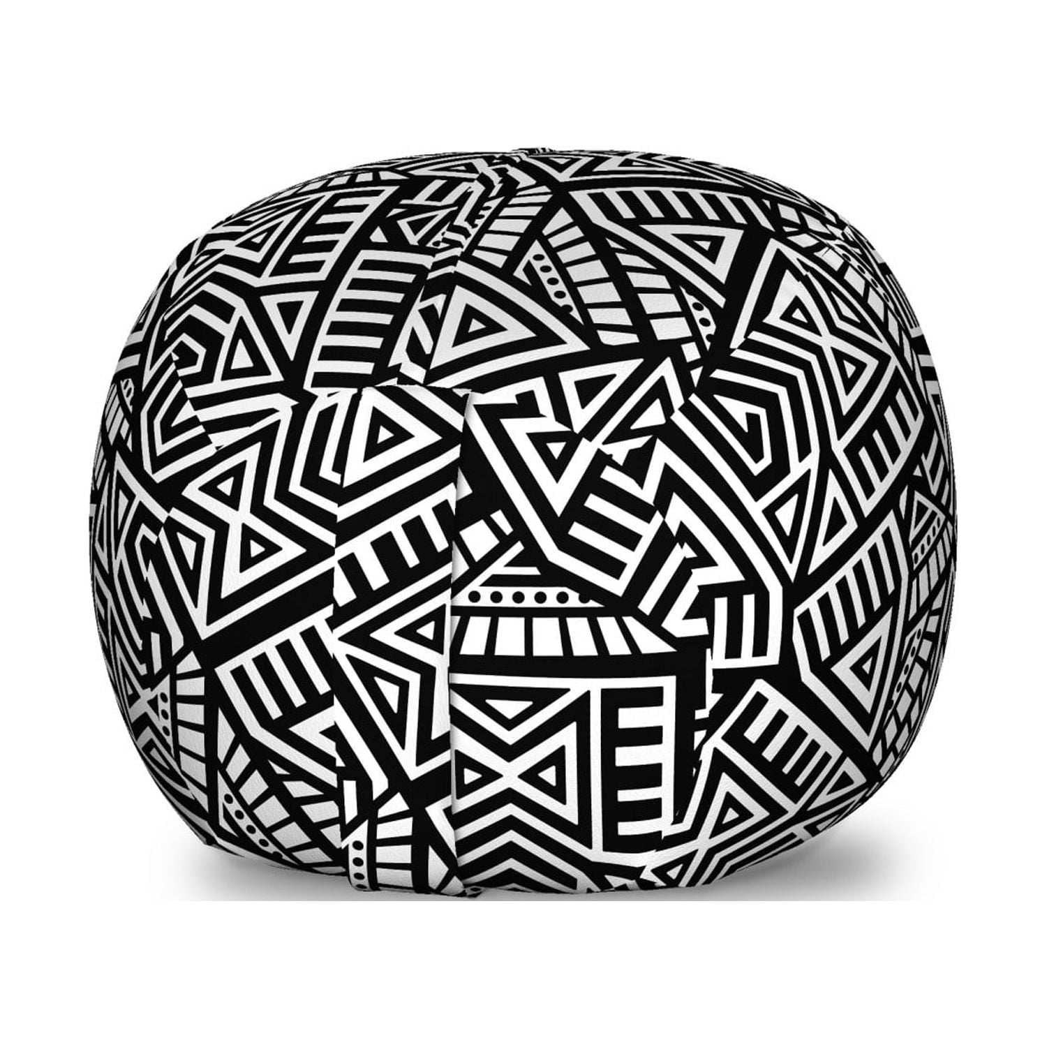Aztec Storage Toy Bag Chair, Geometric Maze Pattern Inspired by Tribal ...