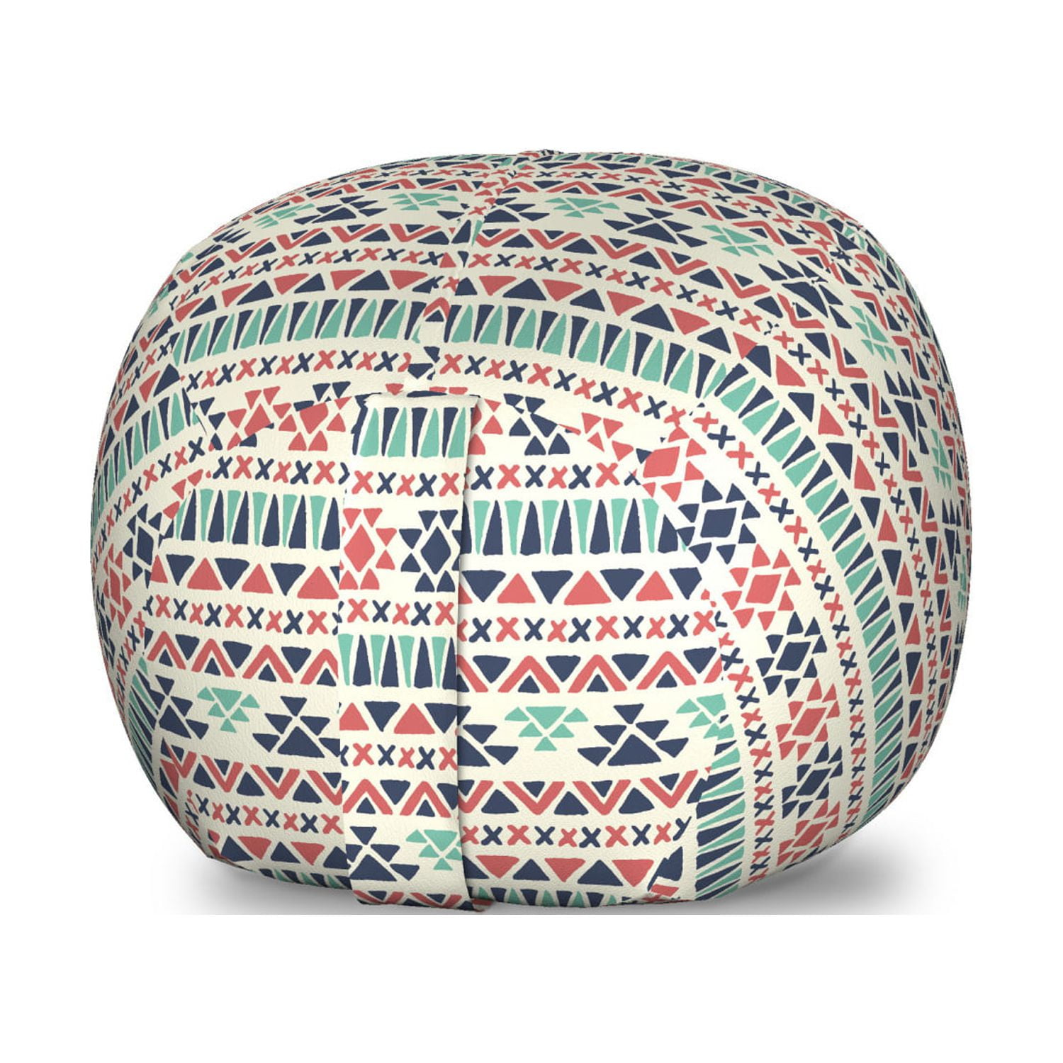 Aztec Storage Toy Bag Chair, Geometric Shapes in Hand-Drawn Style ...