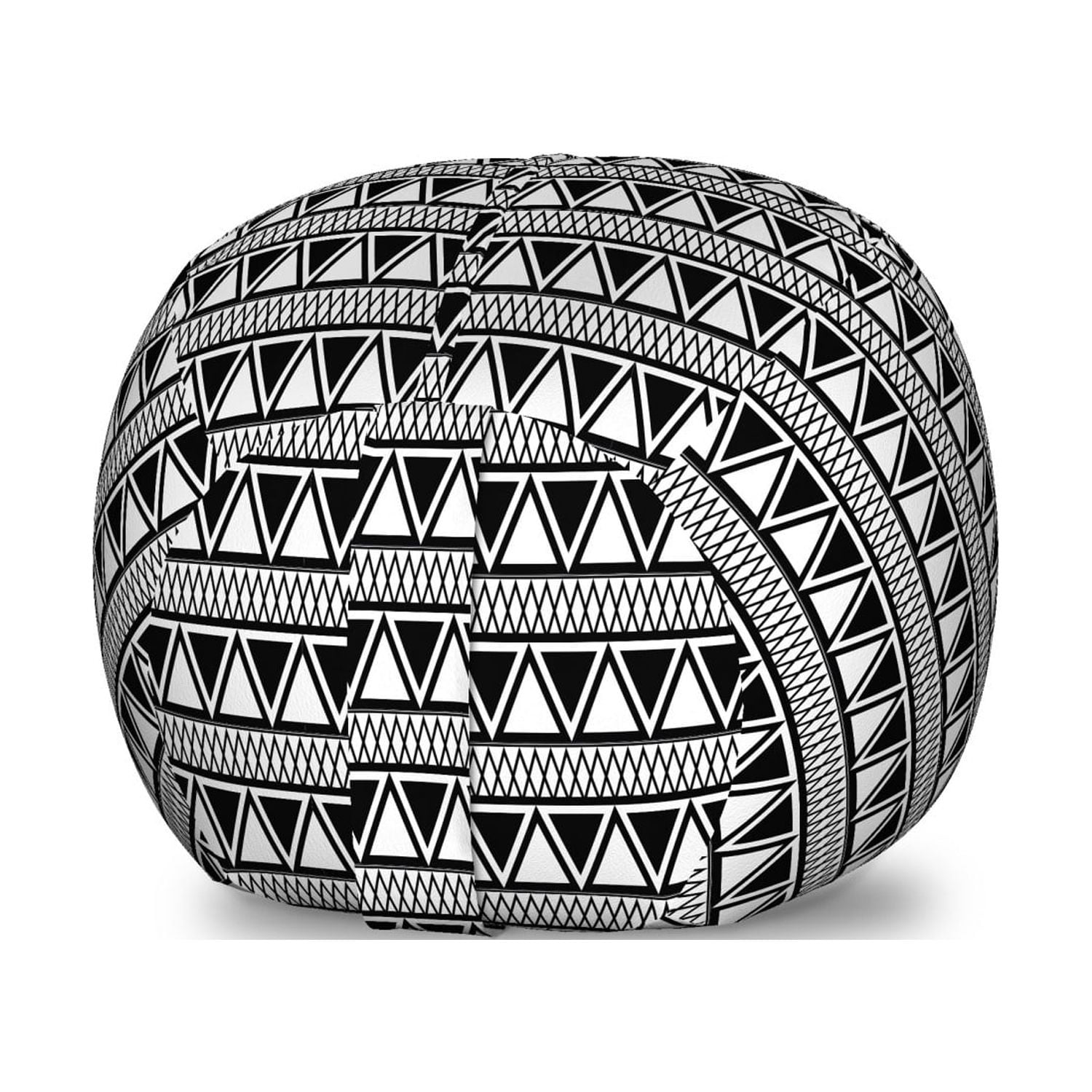 Aztec Storage Toy Bag Chair, Monochrome Triangles Repetitive Modernized ...
