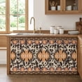Aztec Style Cabinet Curtains for Kitchen 32"W x 55"L, Brown ...