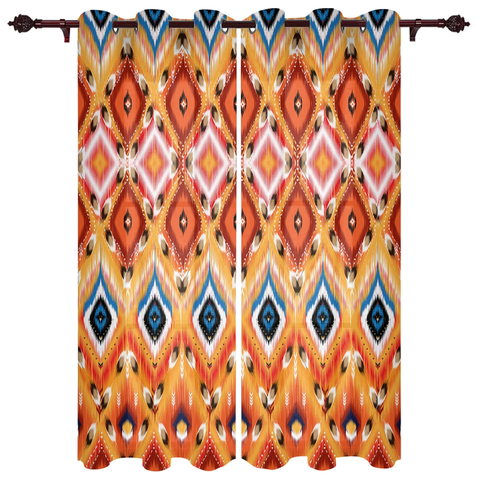 Aztec Style Textures Curtains for Living Room Bedroom Study r Curtain ...