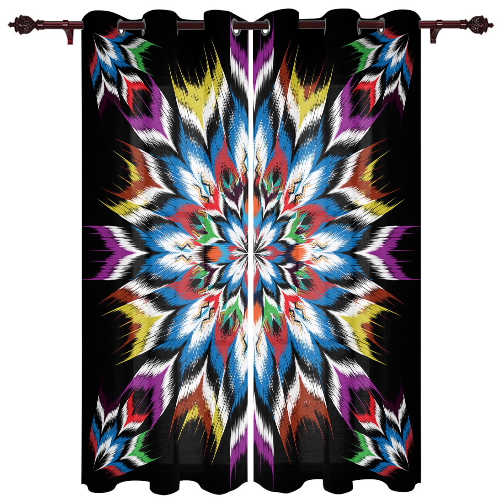 Aztec Style Textures Curtains for Living Room Bedroom Study r Curtain ...