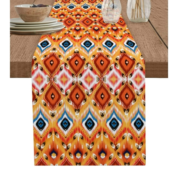 Aztec Style Textures Table Runner Wedding r Table Cover Holiday Party ...