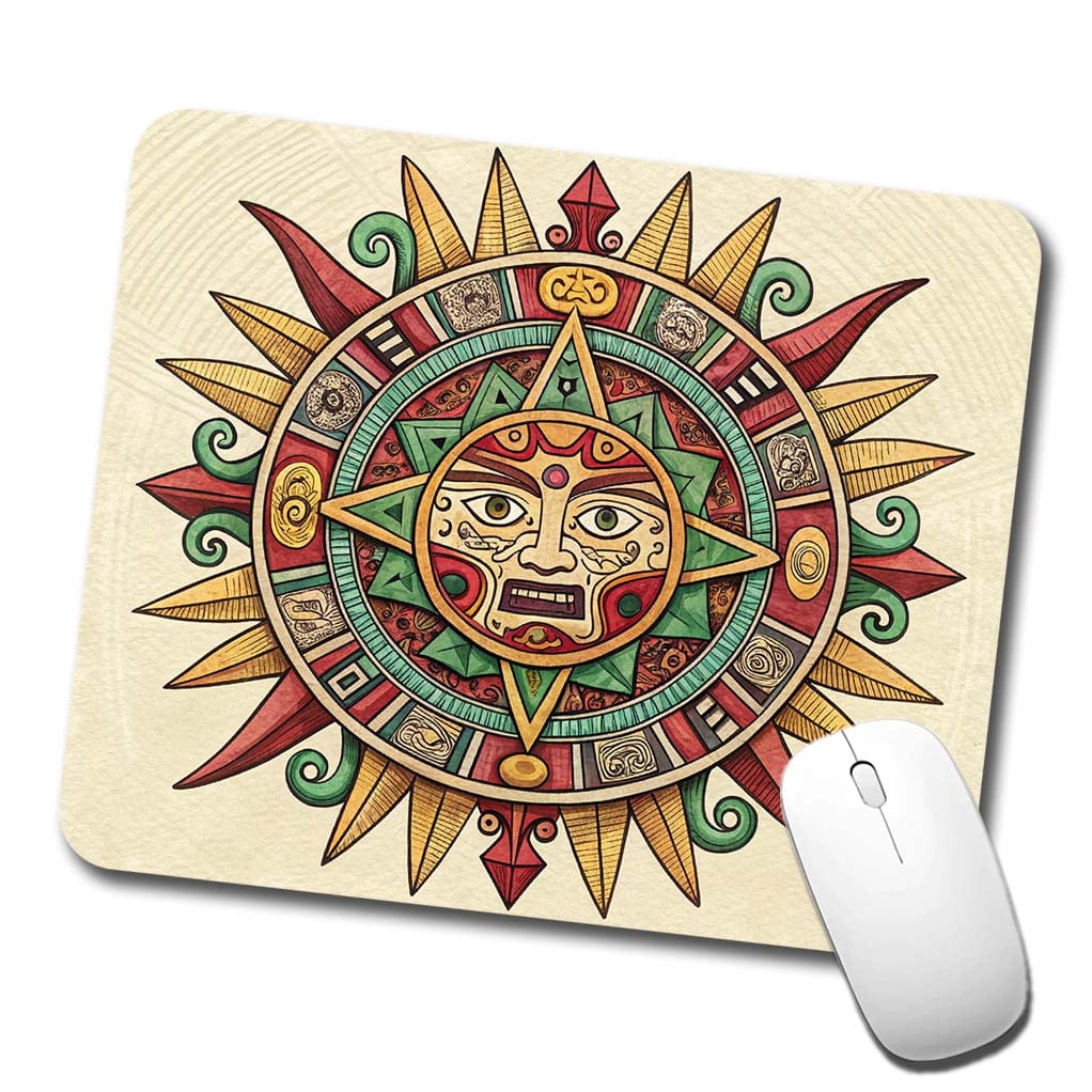 Aztec Sun God Symbol Mouse Pad Low Profile Gaming Mat - Walmart.com