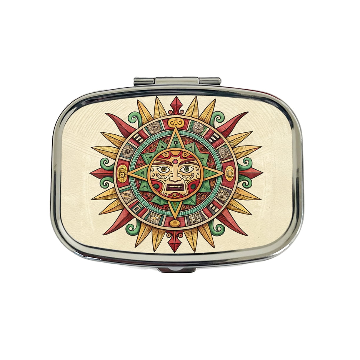 Aztec Sun God Symbol Small Travel Handbag Pill Box Case - Walmart.com
