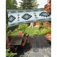 Aztec Sun Shade Sail 14'X18' Southwest Wind Bohemian Water Duck Green ...