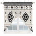 Aztec Swag Valances for Windows 63 inches Long, Gray Southwest Wind ...