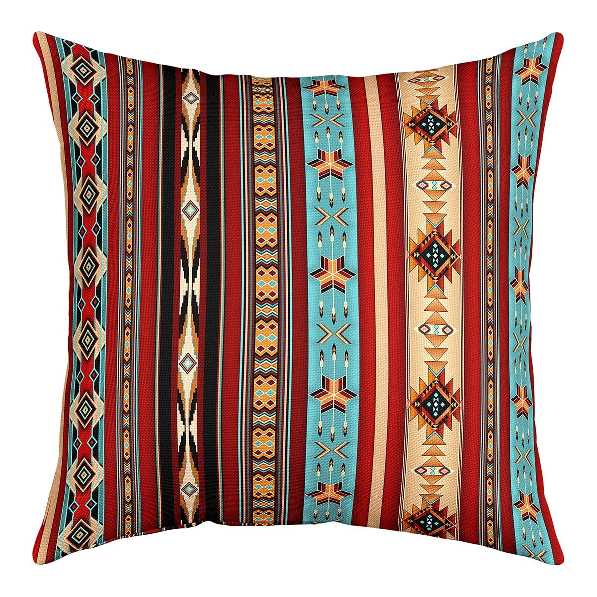 Aztec Throw Pillow Cover 18x18 Inch, Tribal Arrow Western Pillow Cover ...