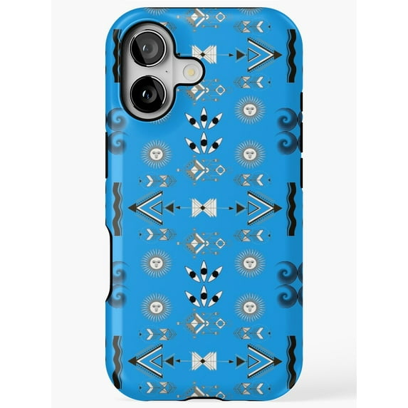 Aztec Tribal Inspired Artistic Geometric Pattern For iPhone 11-17 Pro ...