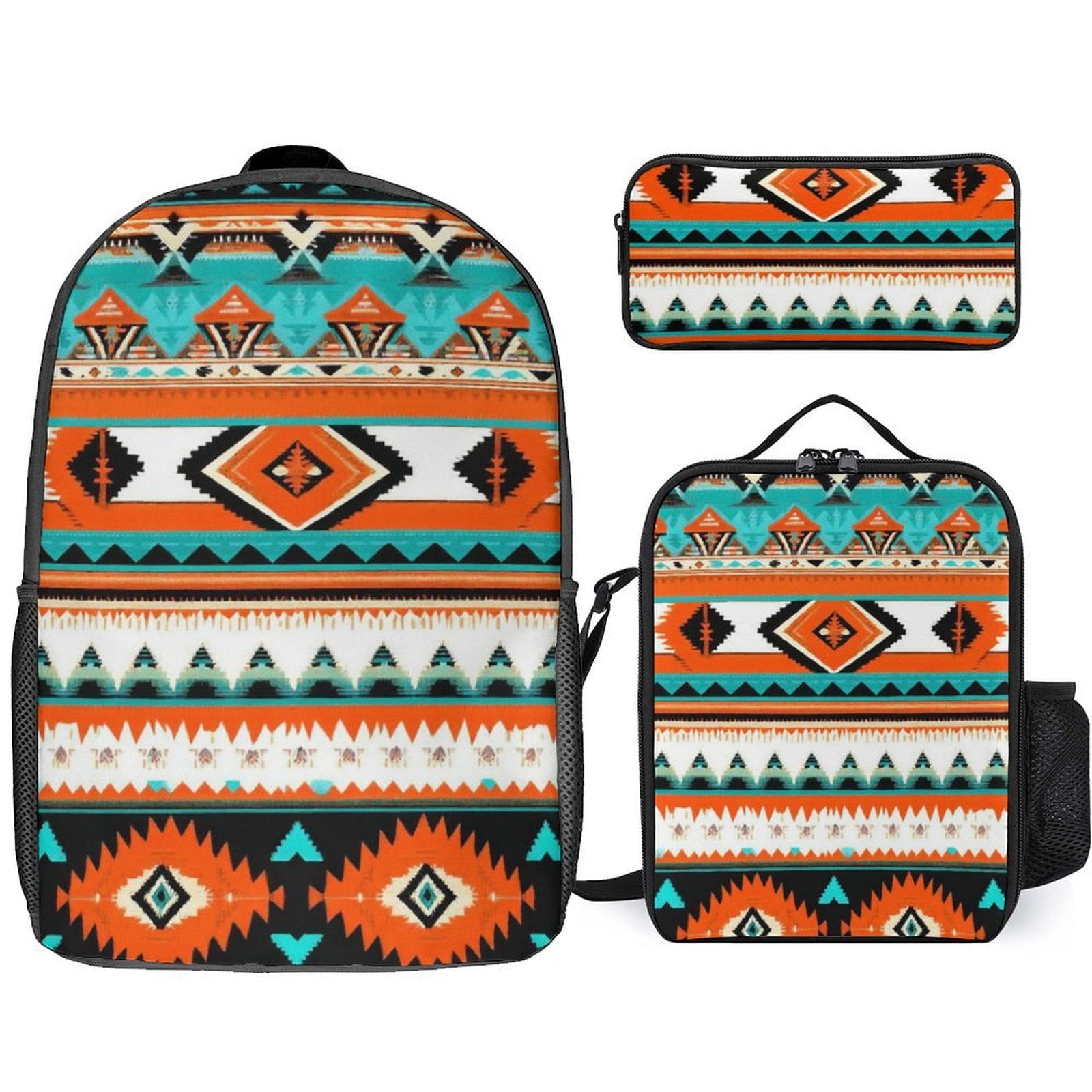 Aztec Tribal Print(1) 3D Printed 3pcs/Set Bags Laptop Daypack Backpack ...