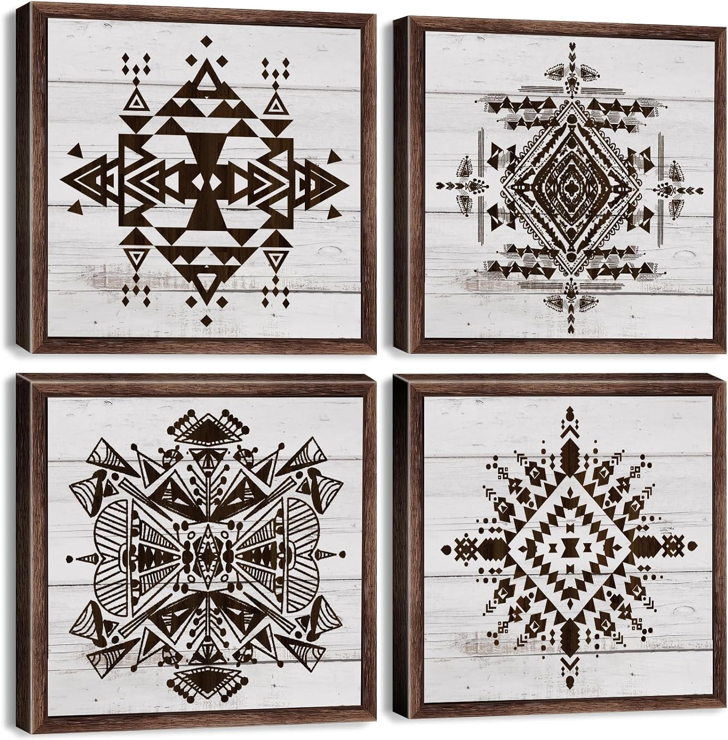 Aztec Wall Art for Living Room Boho Western Pictures Wall Decor ...