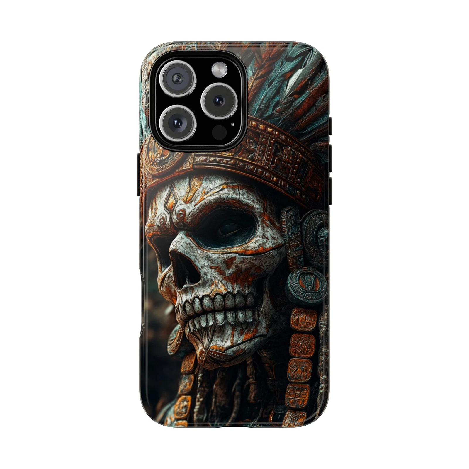 Aztec Warrior Ancient Tribal Symbol Art Illustration for iPhone 17 16 ...