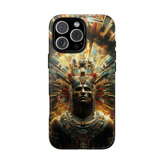 Aztec Warrior Transcending Light Tribal Ancient Art Case with iPhone 17 ...