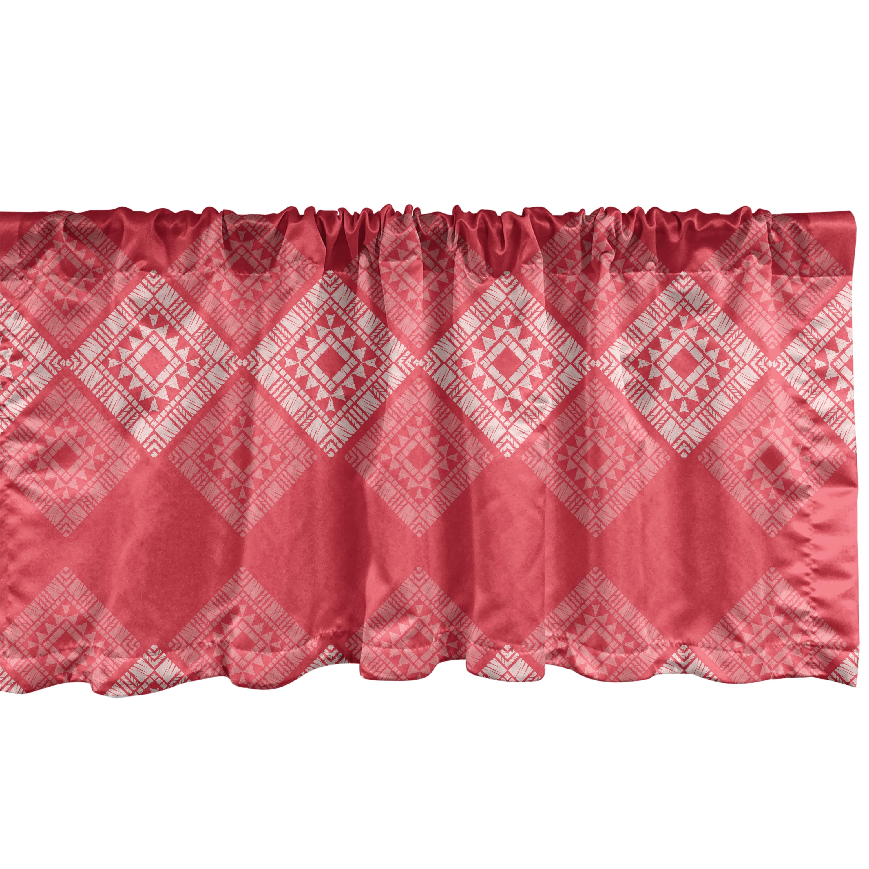 Aztec Window Valance Pack Of 2 Monochrome Square Triangle Formations