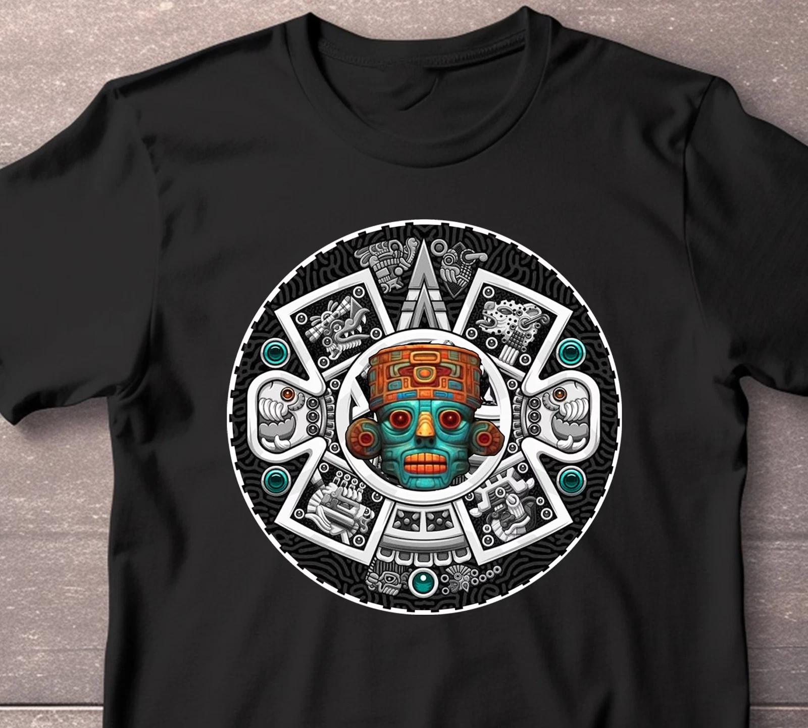 Azteca Band Album Heavy Cotton T Shirt All Size Black For Men BL469 ...