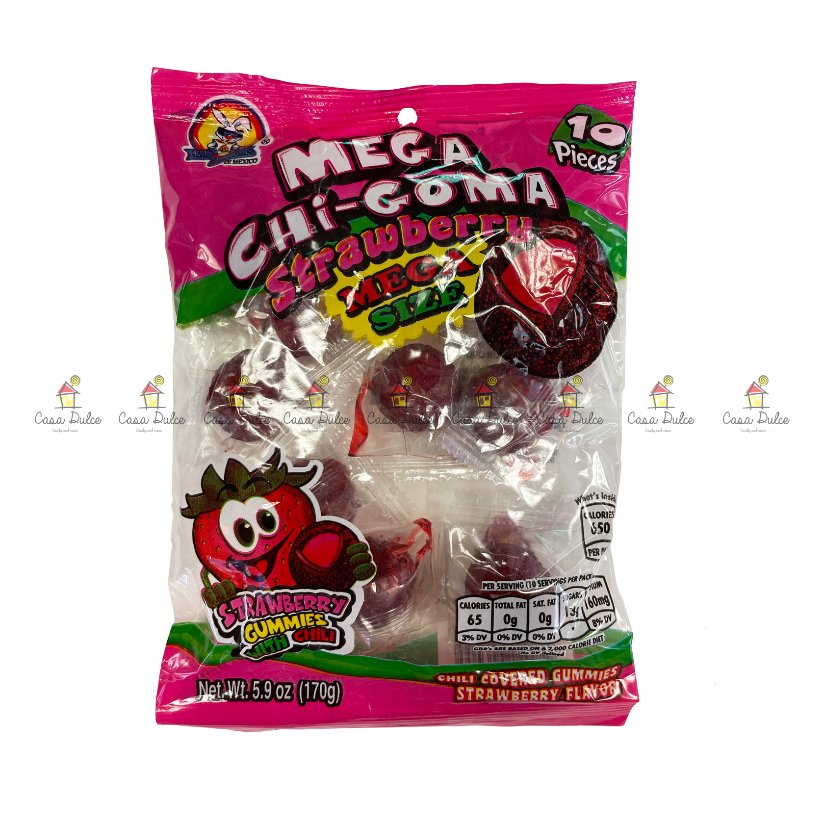 Azteca - Chi-goma Fresa Peg - Walmart.com