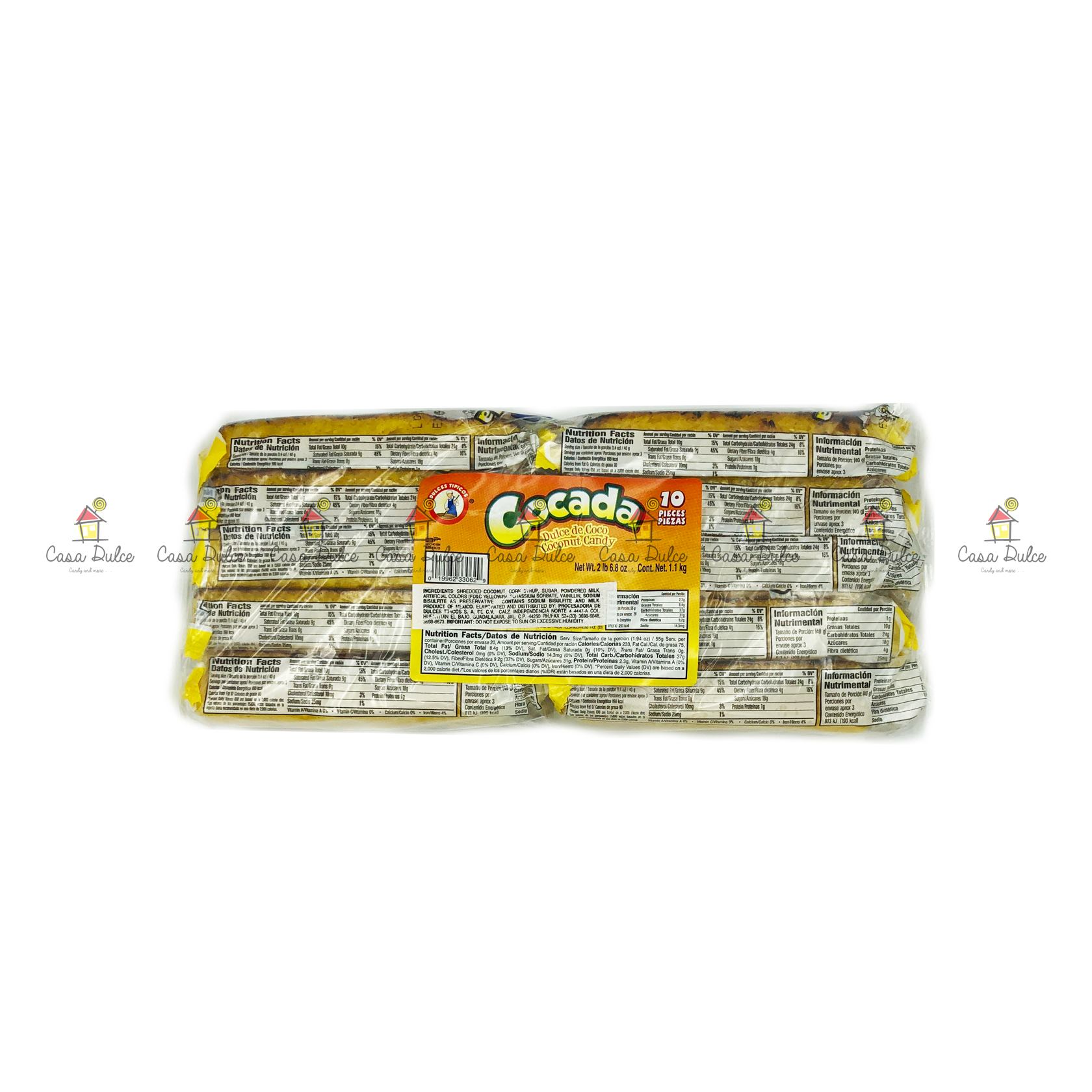 Azteca - Cocada Amarilla 10x10 - Walmart.com