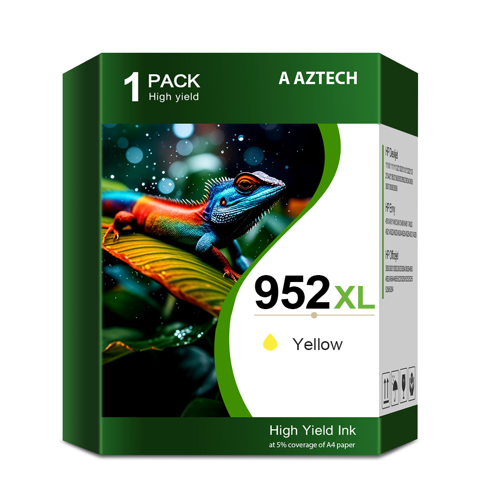 Aztech 952XL 1-Pack Yellow Ink Cartridge Compatible for HP 952XL Used ...