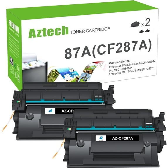 Aztech Compatible Toner Cartridge Replacement for HP 87A CF287A 87X ...