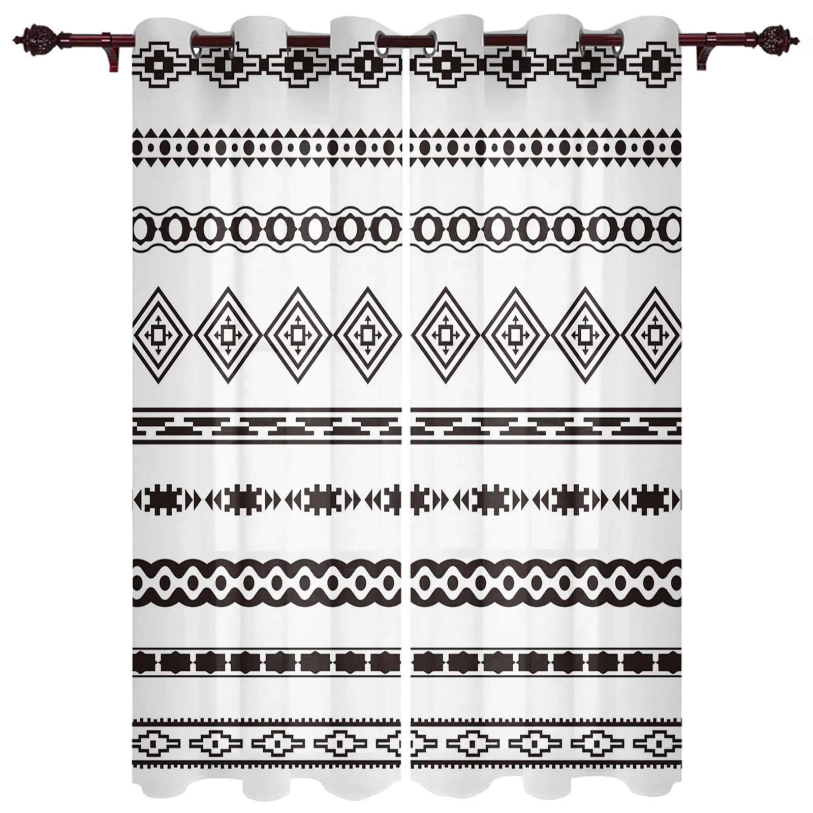 Aztecs Pattern Window Curtain for Living Room Bedroom Home Decor ...