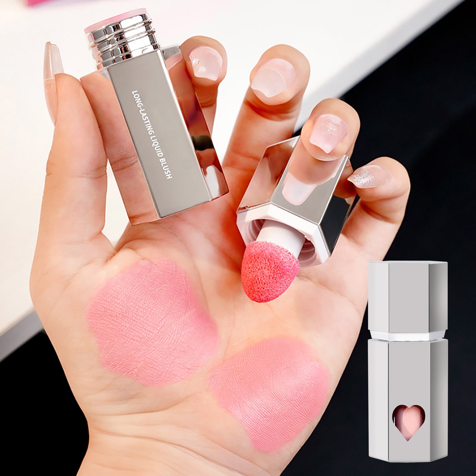 Aztk 3-in-1 Liquid Blush & Highlighter | Matte Cream Blusher with ...
