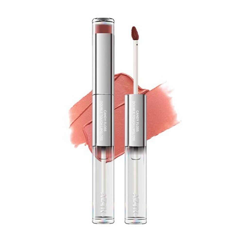 Aztk Double-ended Lip Glaze Gloss Mirror Glaze Lipstick Oil Lasting ...